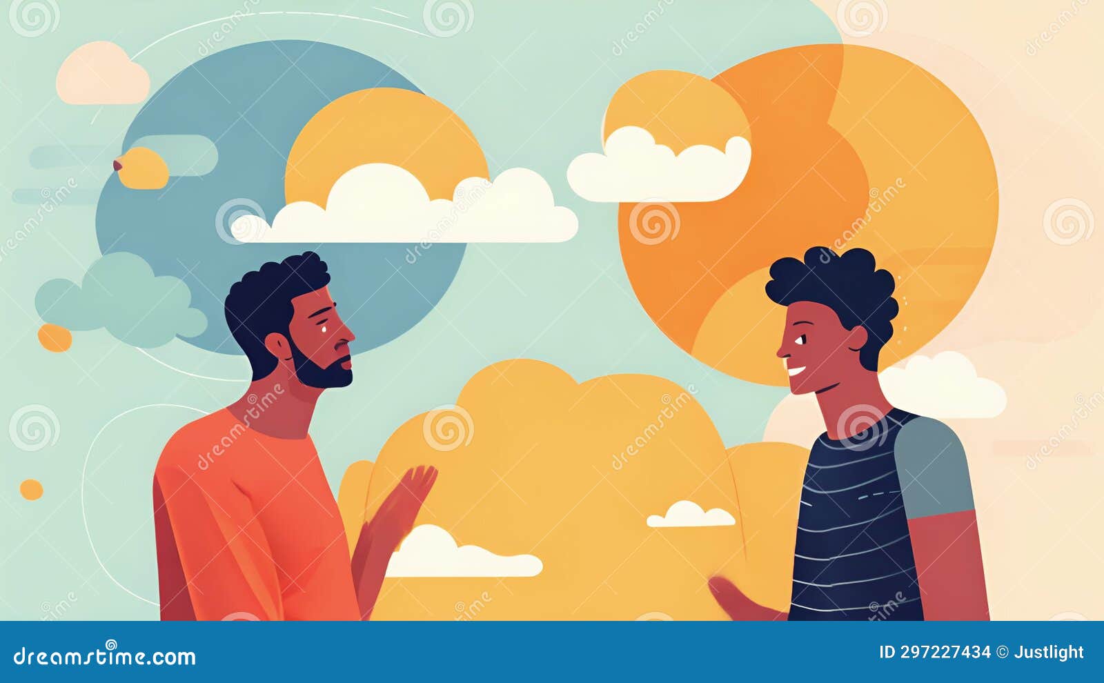 Two Characters Engage in an Argument, with Speech Stock Footage - Video ...