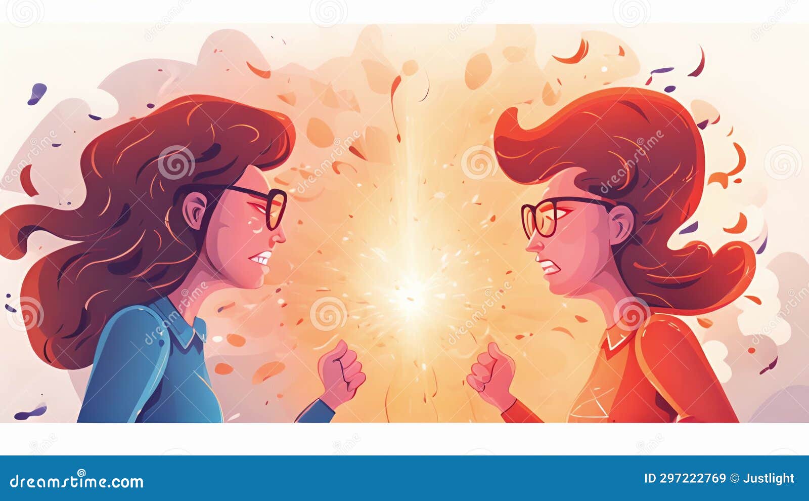 Two Characters Engage in a Heated Debate Stock Video - Video of ...