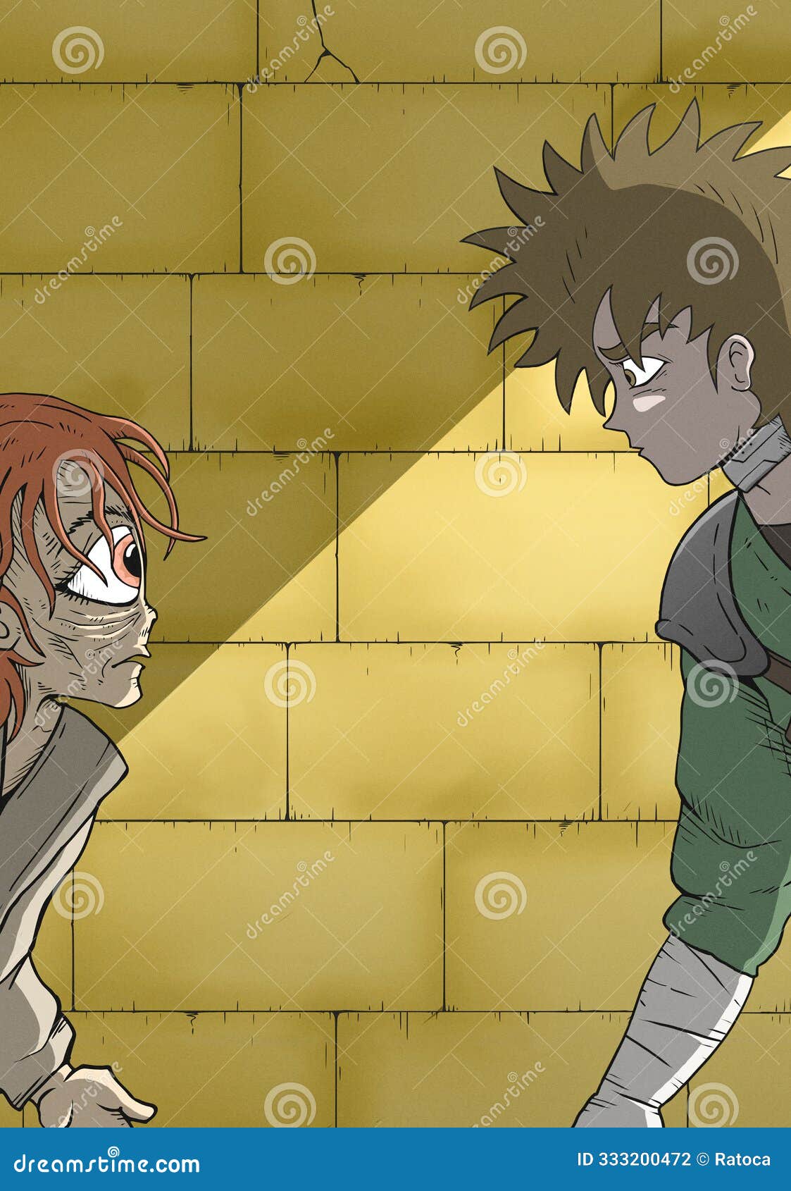 Two characters talking stock photo. Image of talking - 333200472