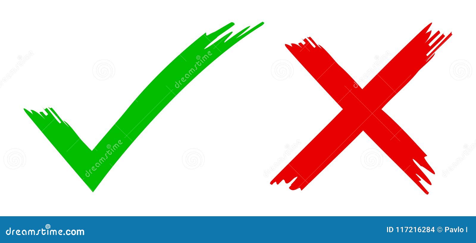 Two check mark - vector stock vector. Illustration of clip - 117216284