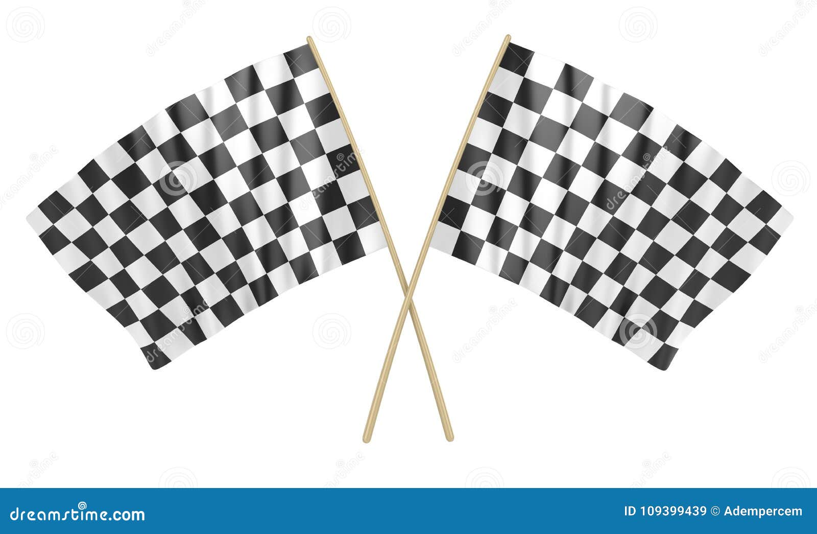 Two Checkered Flag stock illustration. Illustration of sport - 109399439