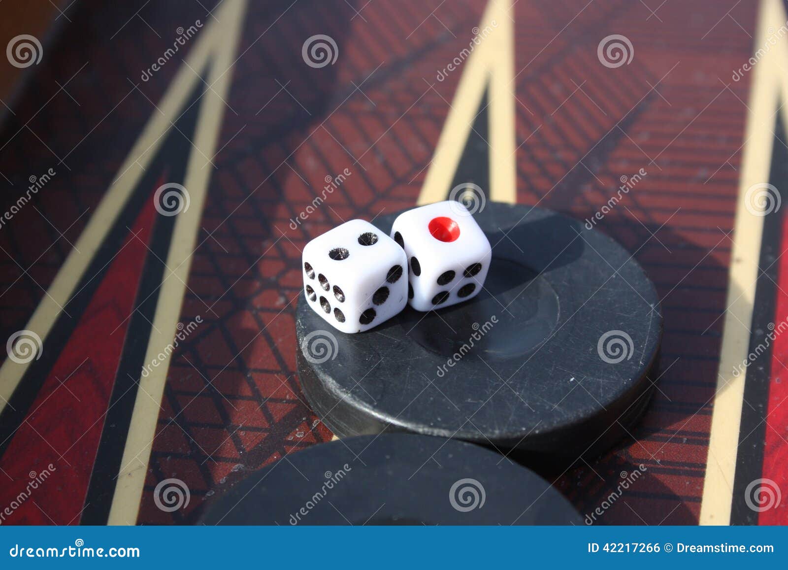 Two checkers and two dices stock photo. Image of checkers - 42217266