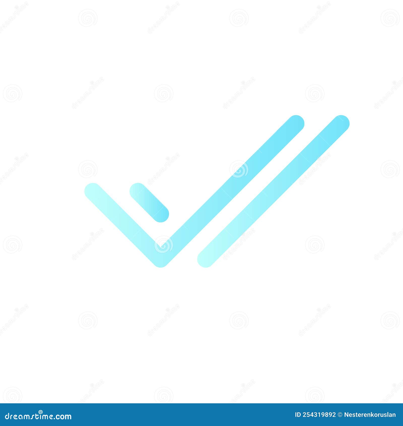 Two Checkmarks Flat Gradient Color Ui Icon Stock Vector - Illustration ...
