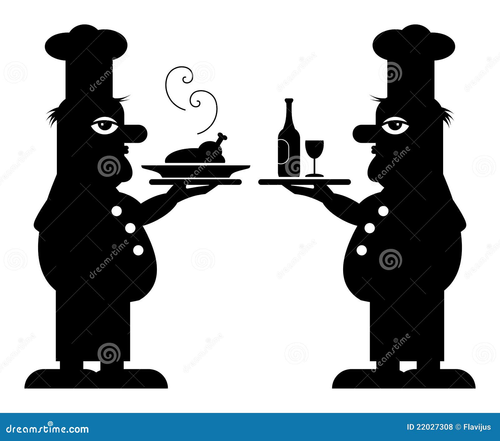 Two Chefs stock vector. Illustration of people, cook - 22027308