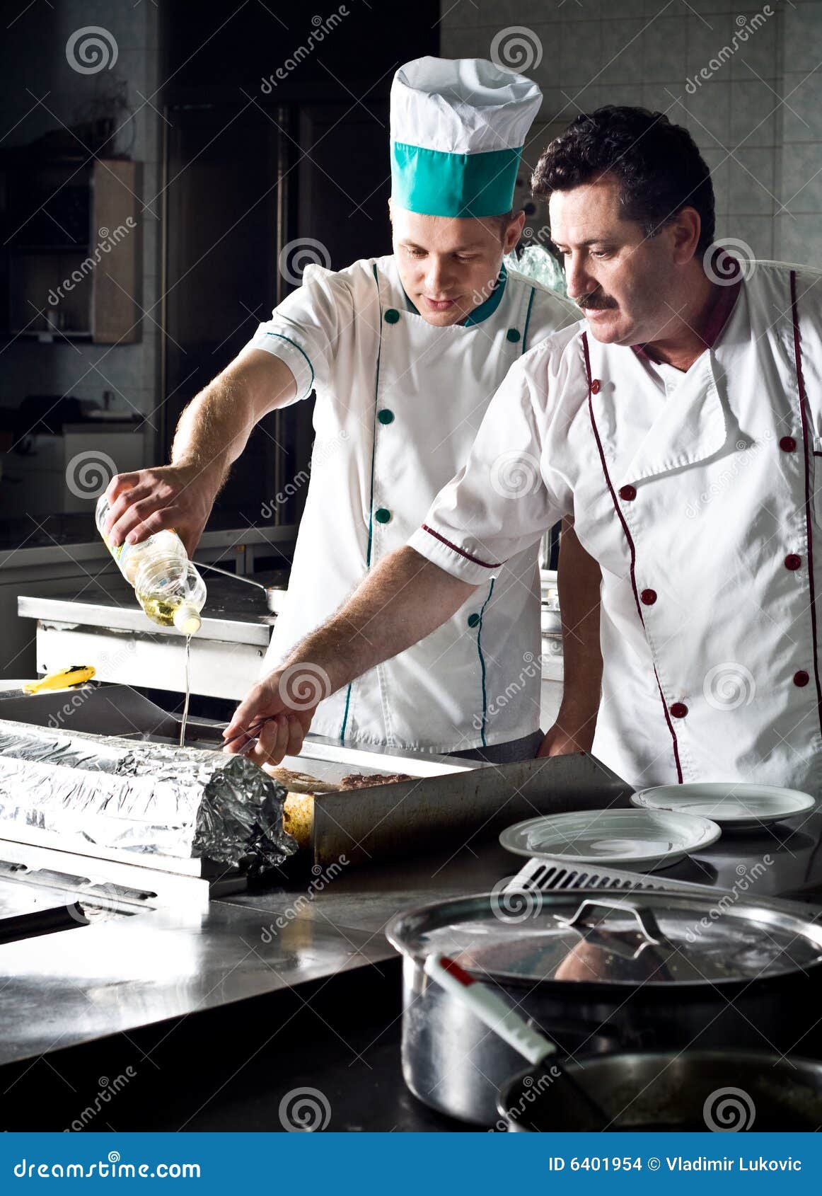Two chefs stock photo. Image of person, kitchen, profession - 6401954