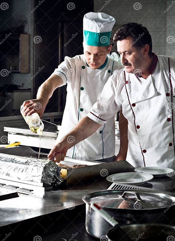 Two chefs stock photo. Image of person, kitchen, profession - 6401954
