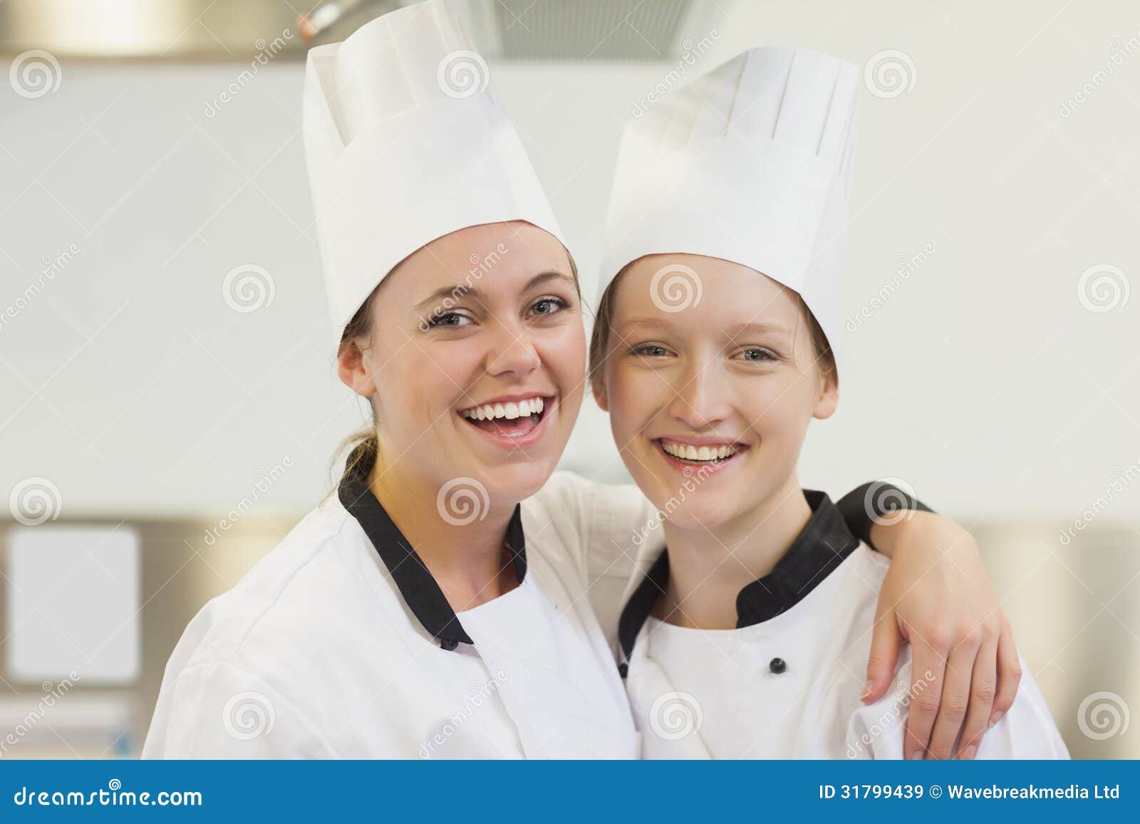 Two chefs smiling stock image. Image of restaurant, friend - 31799439