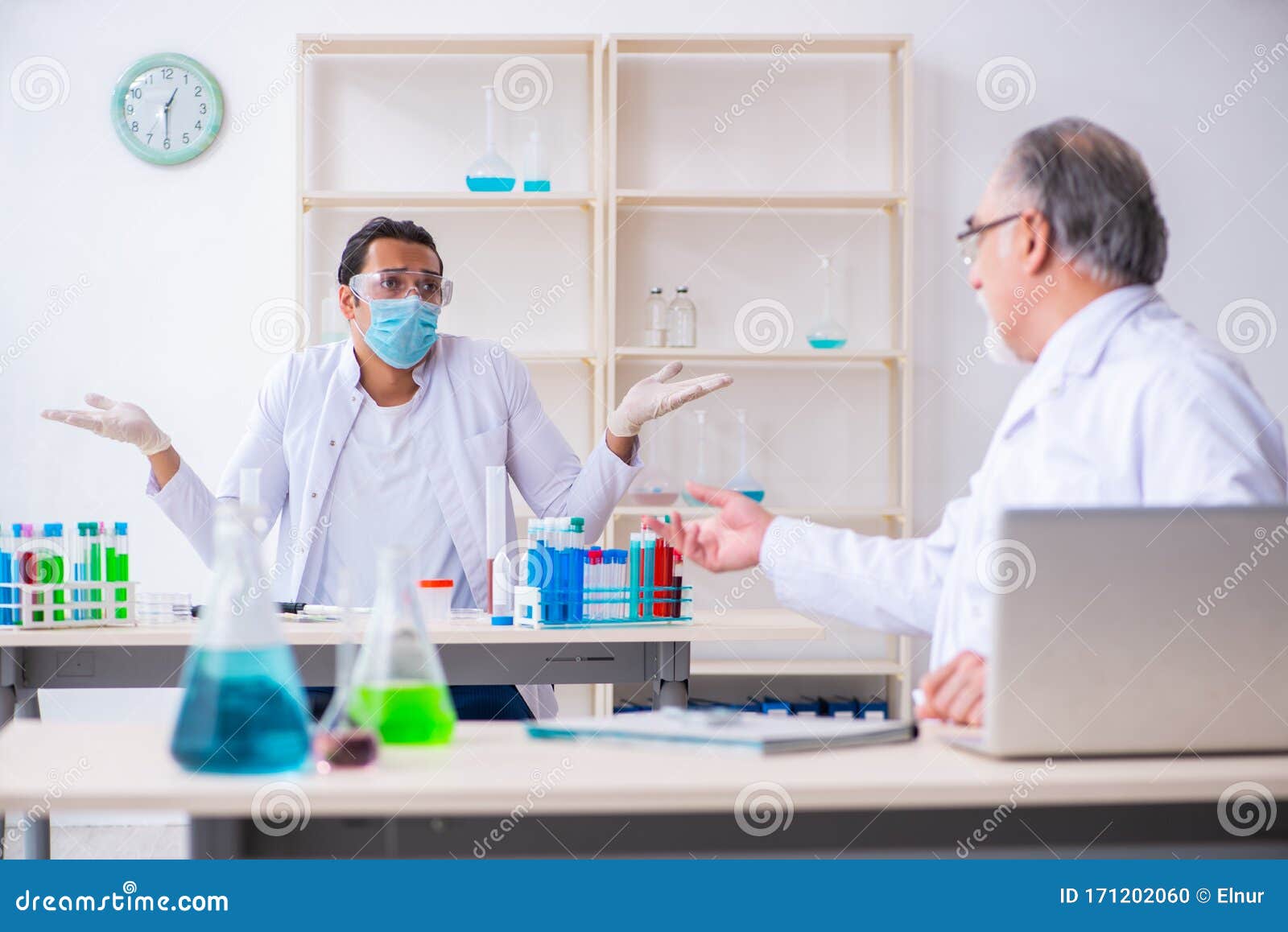 Two Chemists Working in the Lab Stock Photo - Image of chemistry ...