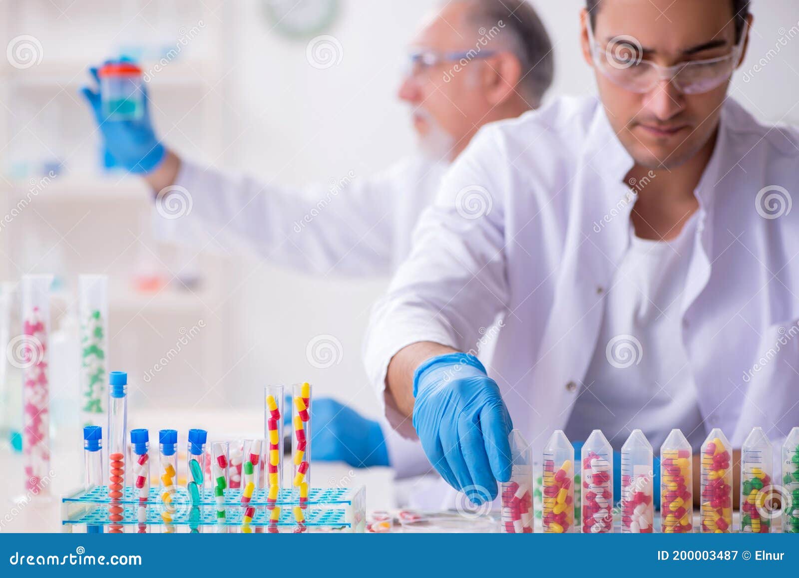 Two Chemists Working in the Lab Stock Image - Image of pharmacology ...