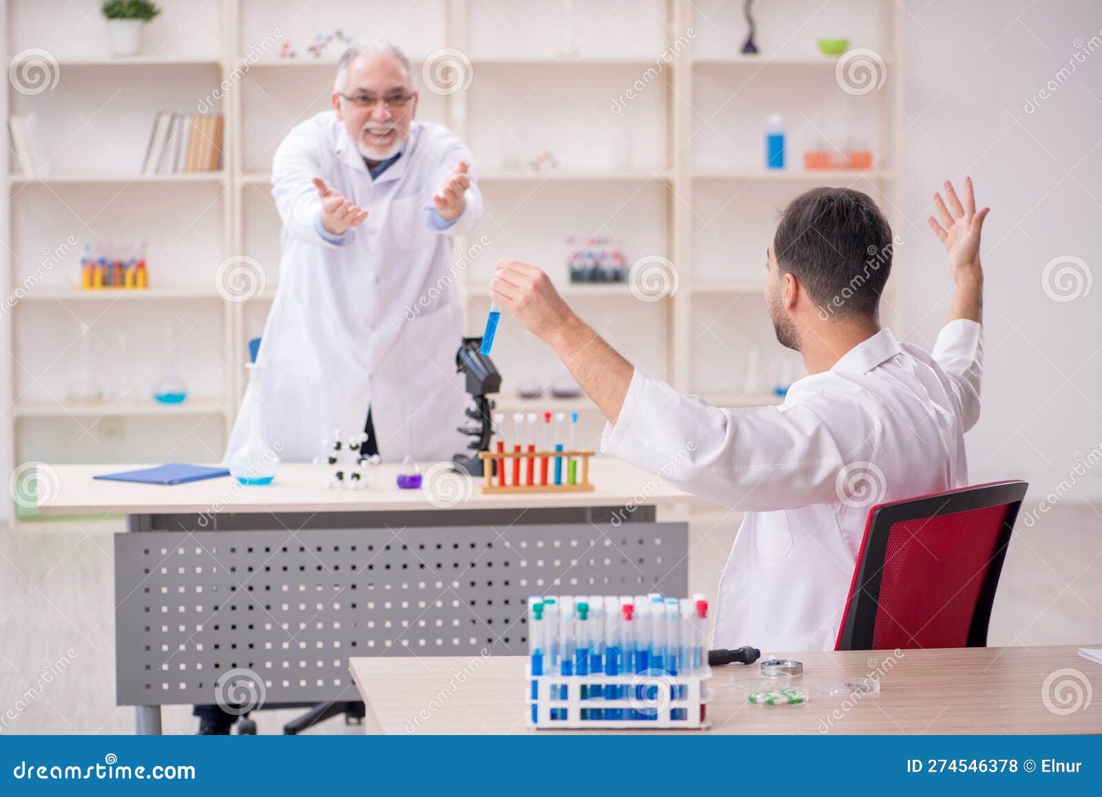 Two Male Chemists Working at the Lab Stock Photo - Image of experiment ...