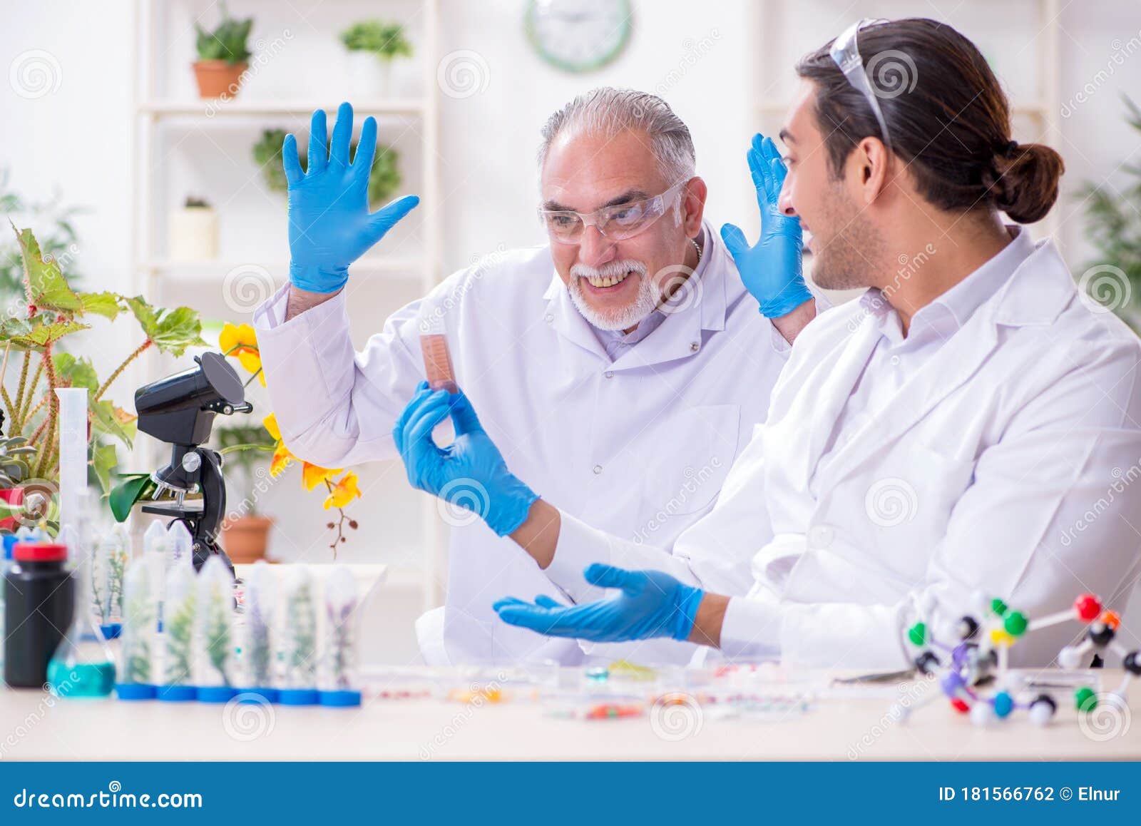 Two Chemists Working in the Lab Stock Photo - Image of allergic ...