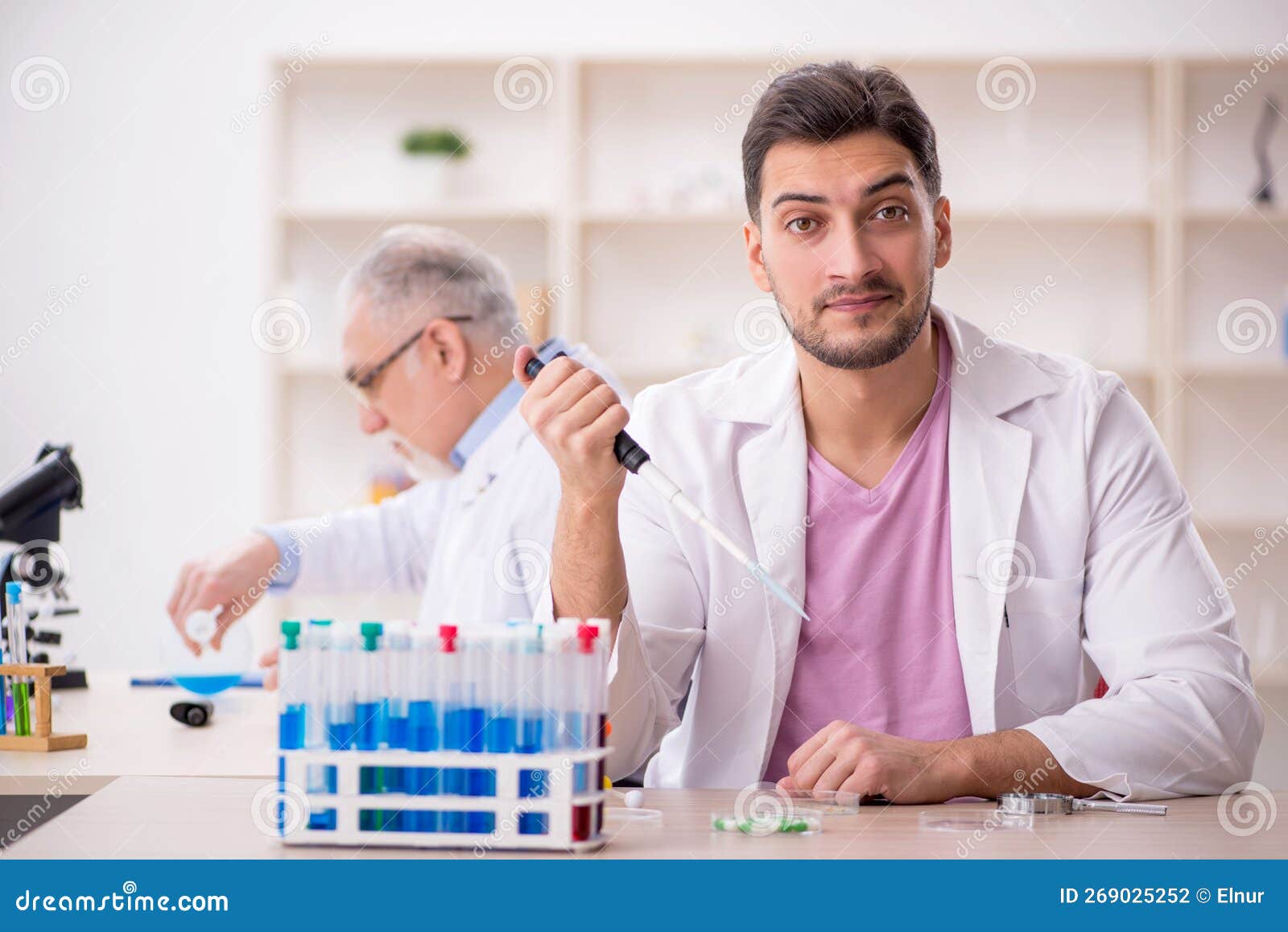 Two Male Chemists Working at the Lab Stock Photo - Image of discovery ...