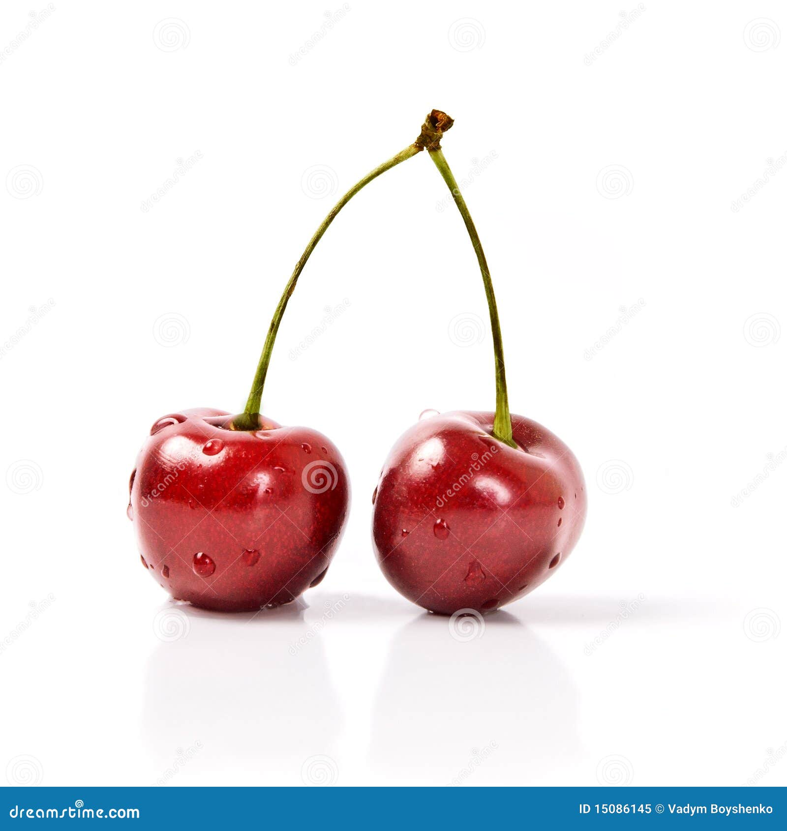 Two cherries stock image. Image of healthy, food, macro - 15086145