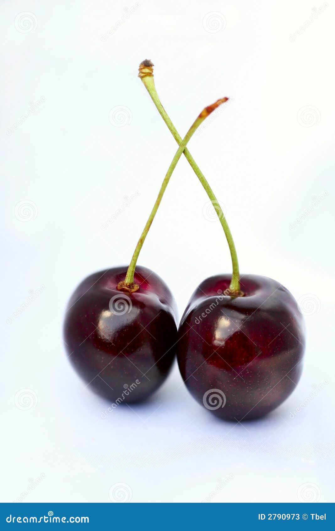 Two cherries stock image. Image of background, sweet, deep - 2790973