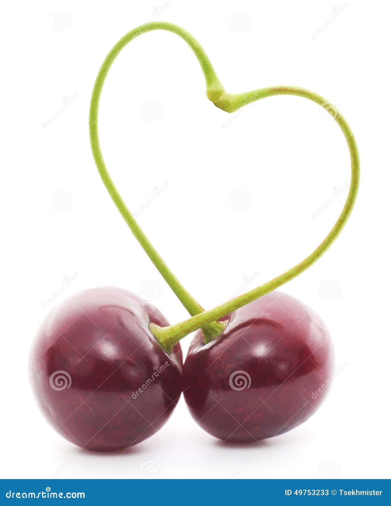 Two Cherries stock image. Image of shaped, berry, cherries - 49753233