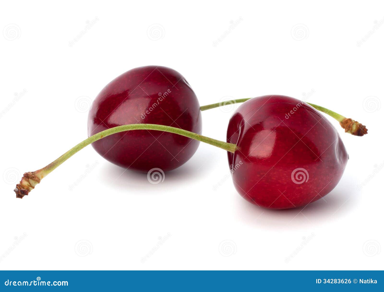 Two cherry berries stock photo. Image of merry, berry - 34283626