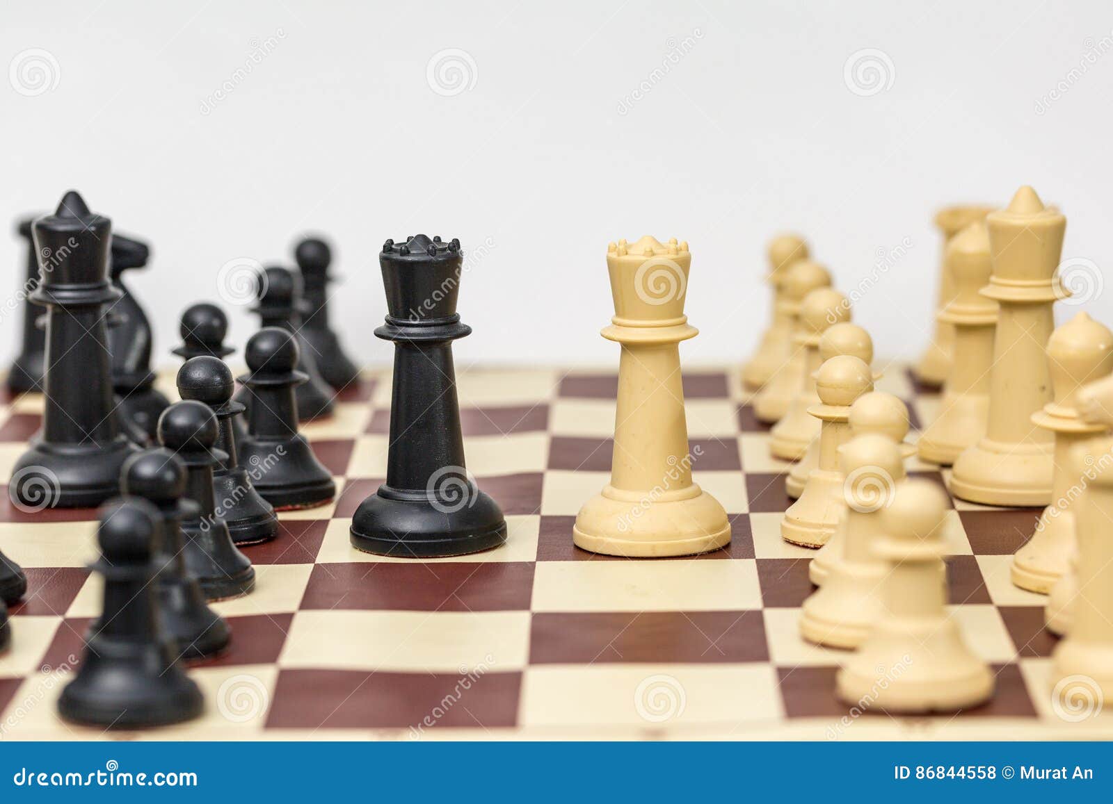 Two Chess Opponent Each Other Stock Photo - Image of chessboard ...