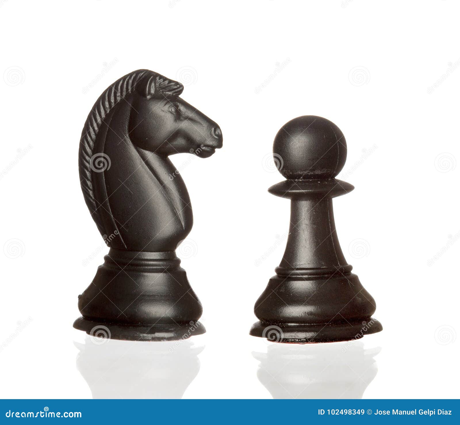 Two chess pieces stock image. Image of concept, challenge - 102498349
