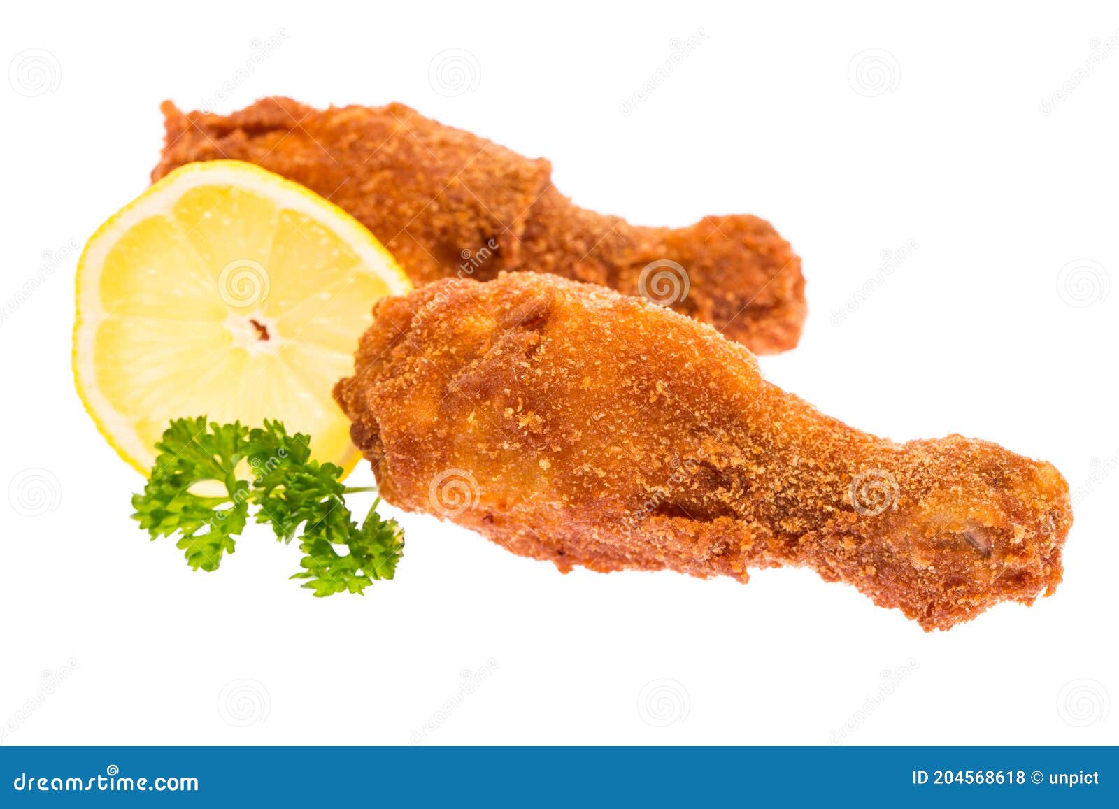 Two Chicken Knuckles with Parsley and Lemon Stock Photo - Image of legs ...