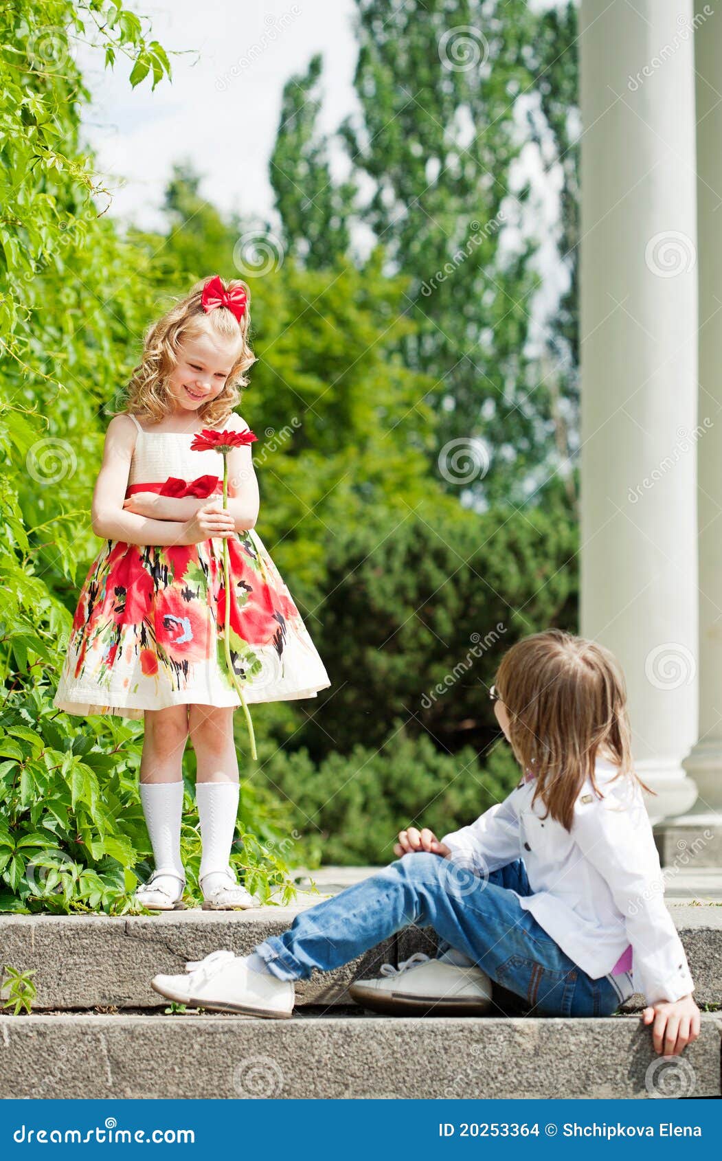 Two children stock photo. Image of friend, appointment - 20253364