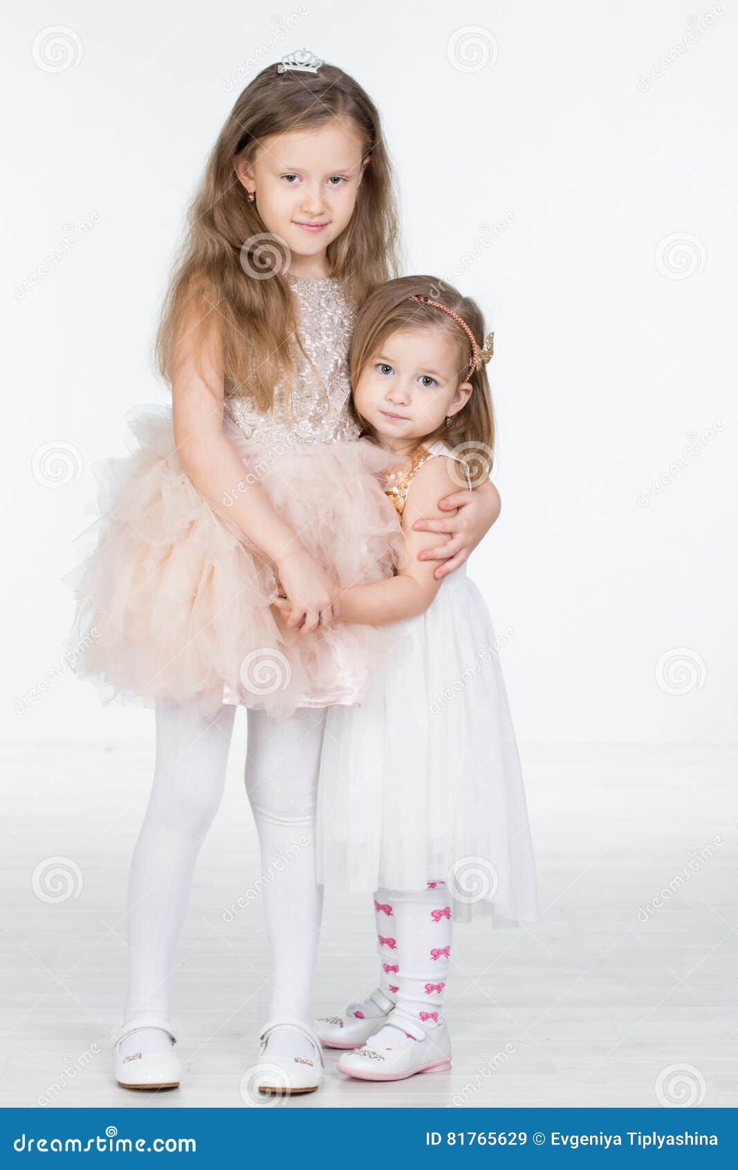Two Children Girls stock image. Image of portrait, fashion - 81765629
