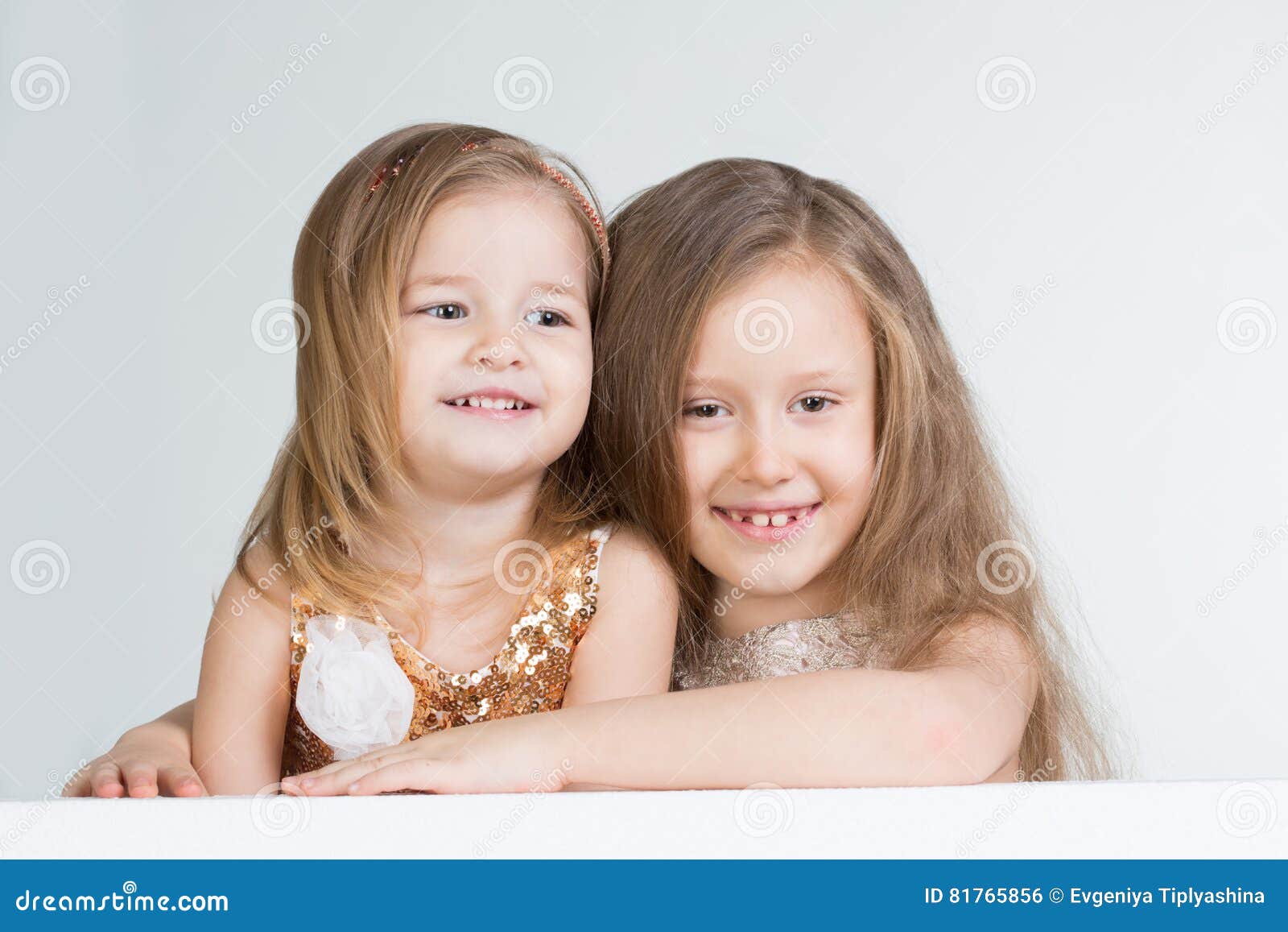 Two Children Girls stock photo. Image of smiling, mother - 81765856
