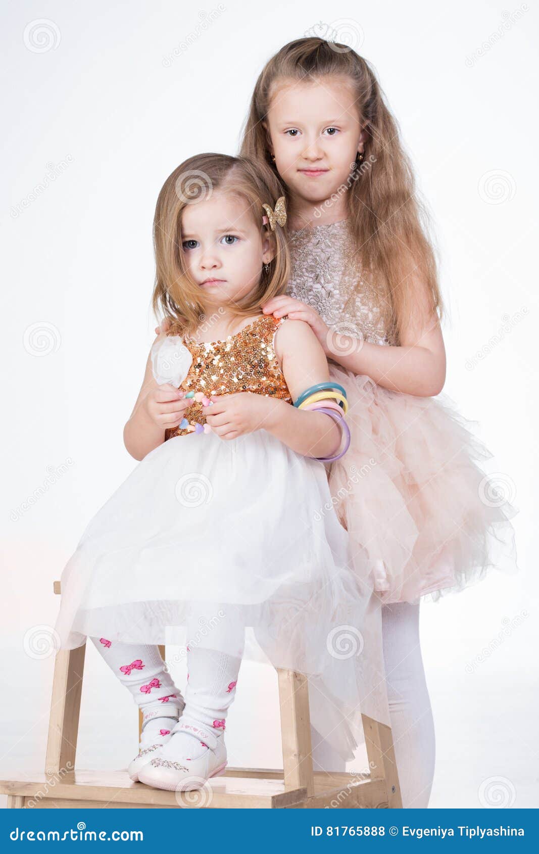 Two Children Girls stock photo. Image of caucasian, small - 81765888