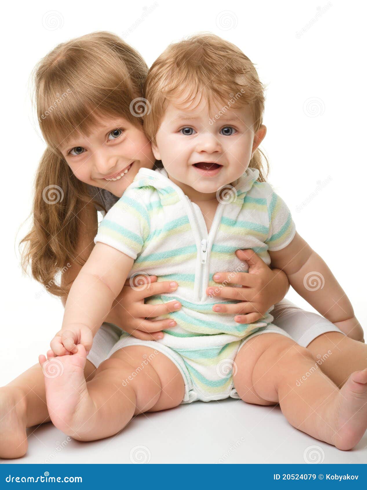 Two Children are Having Fun Stock Image - Image of indoors, friendship ...