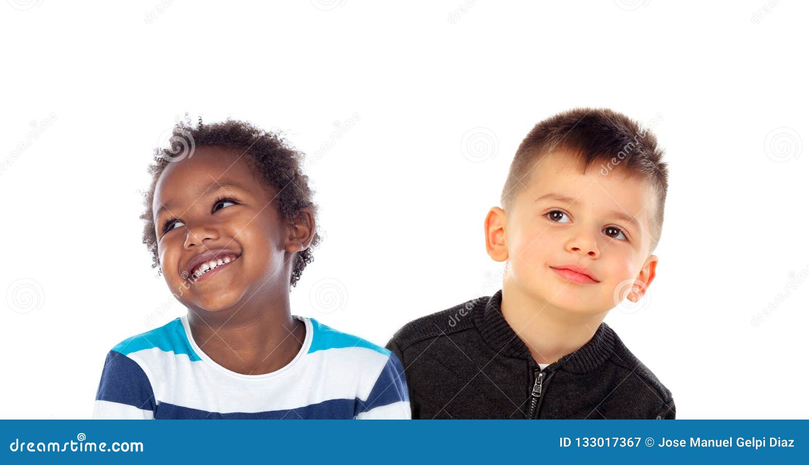 Two children looking up stock image. Image of lifestyle - 133017367