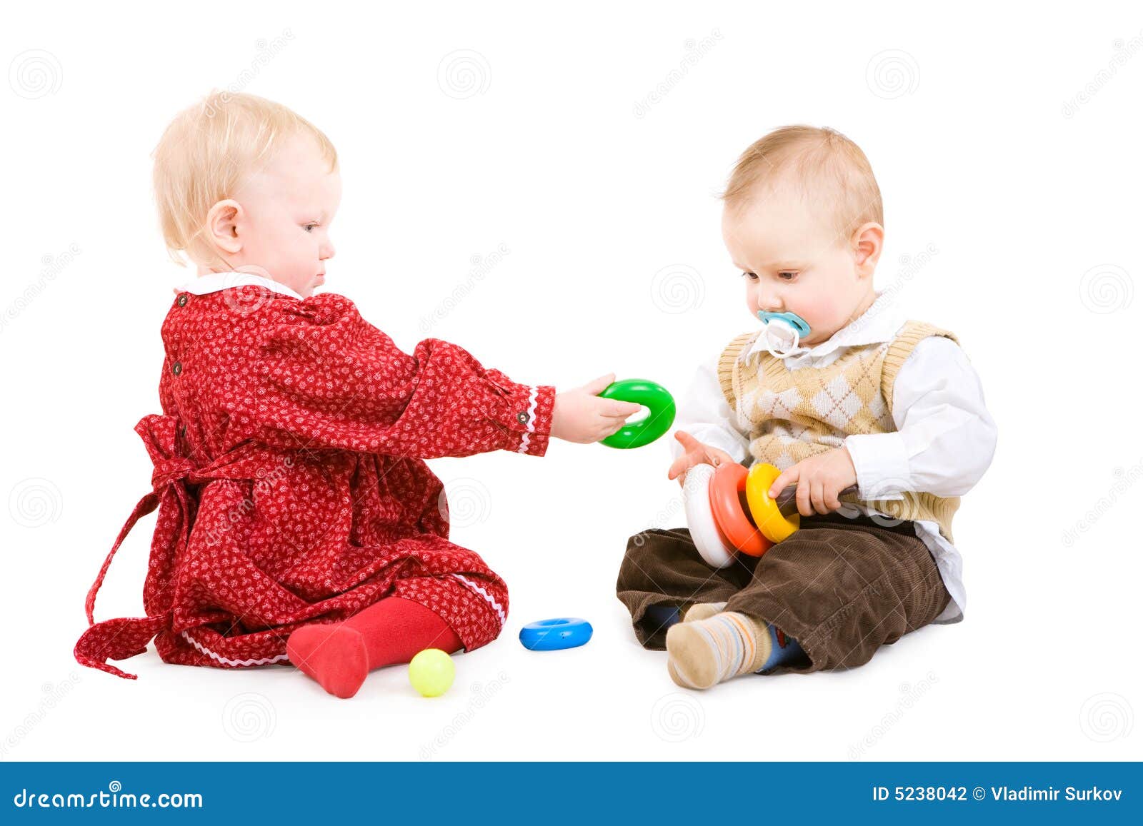 Two children play together stock photo. Image of playful - 5238042