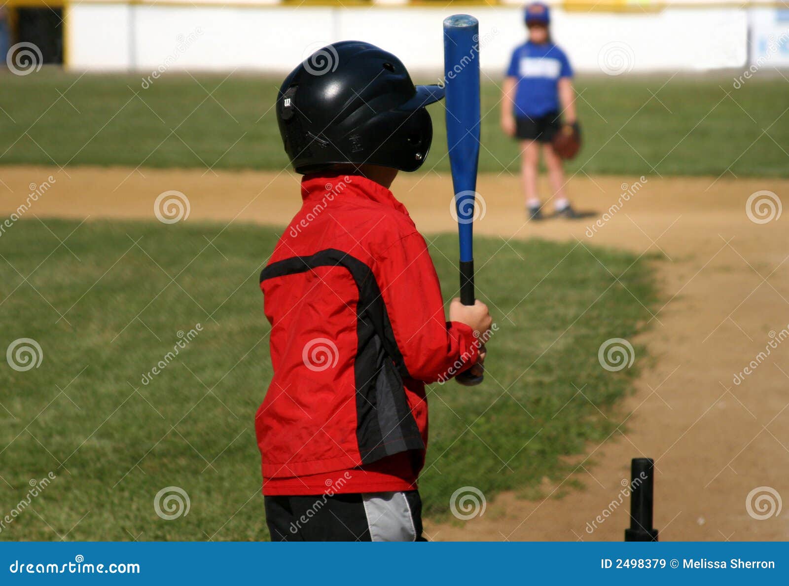 Two Children Playing Baseball Stock Image - Image of enjoyment, stood ...