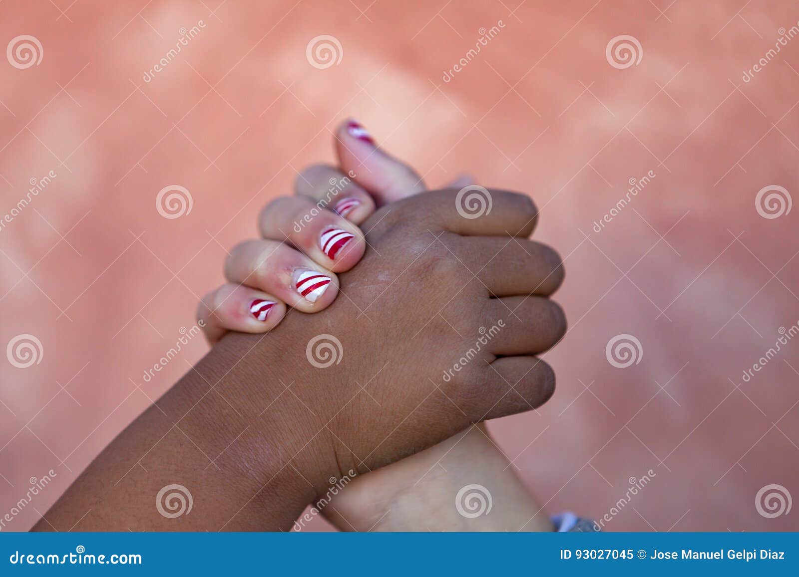 Two ChildrenÂ´s Hands of Differents Races Together Stock Image - Image ...
