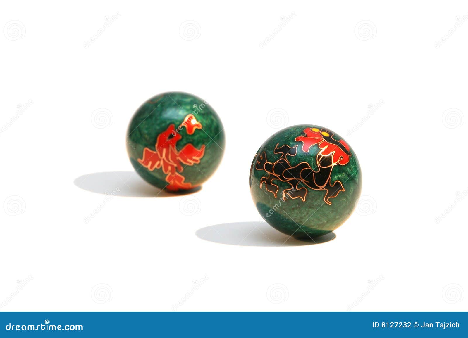 Two chinese balls stock photo. Image of asian, isolated - 8127232