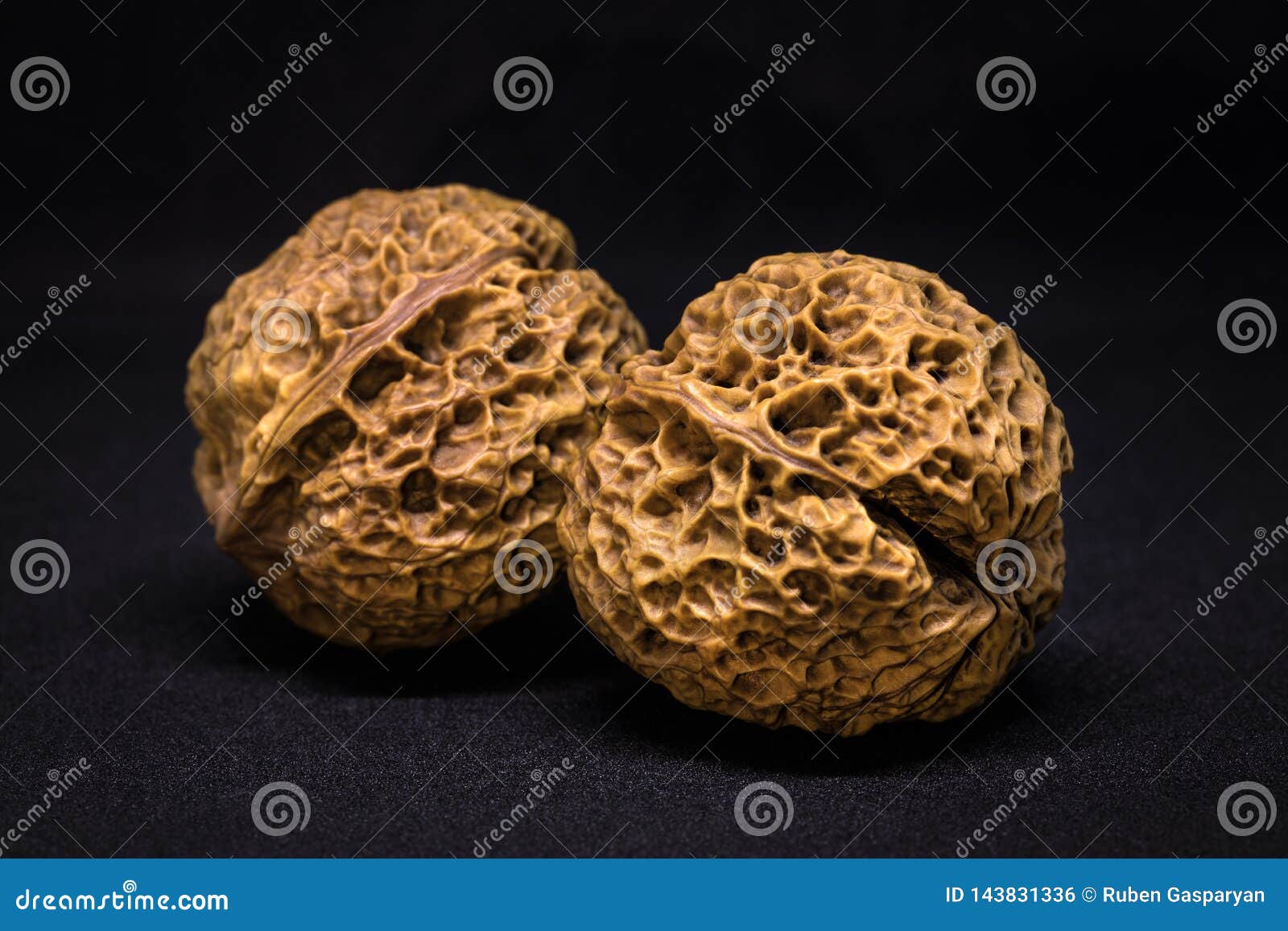 Two Chinese Decorated Nuts for Hand Training Stock Photo - Image of ...