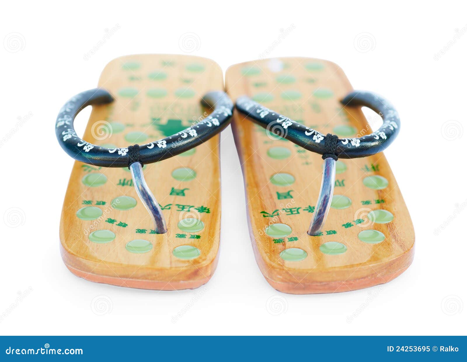 Two Chinese summer sandals stock image. Image of angle - 24253695