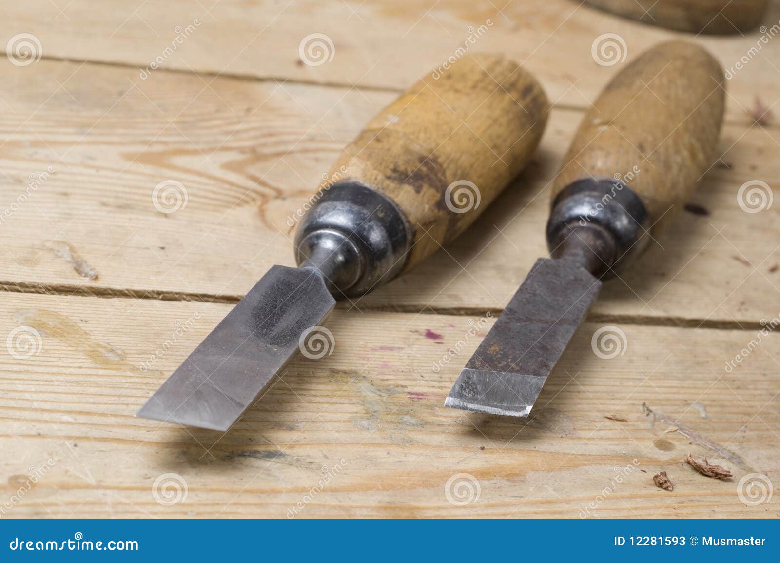 Two chisels stock image. Image of chisels, cutting, tool - 12281593
