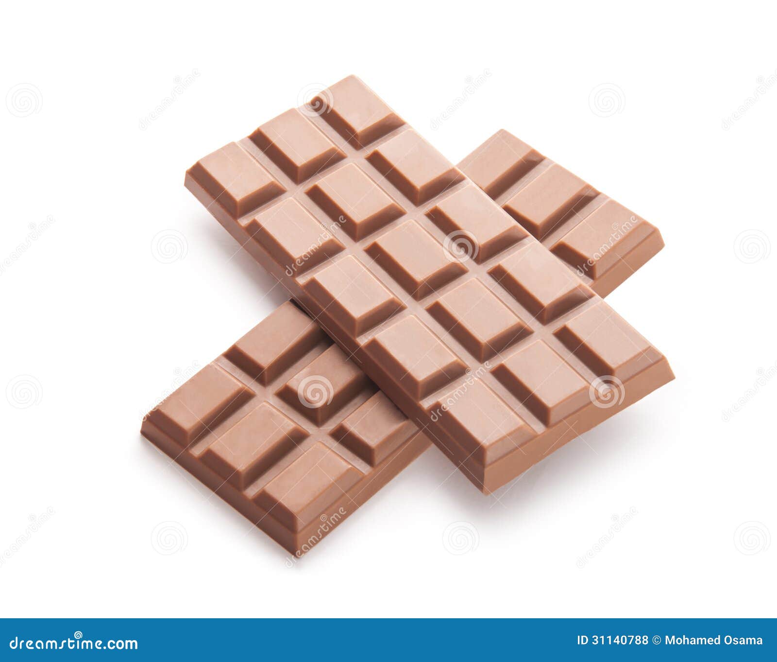Two Chocolate Bars stock photo. Image of healthy, cacao - 31140788