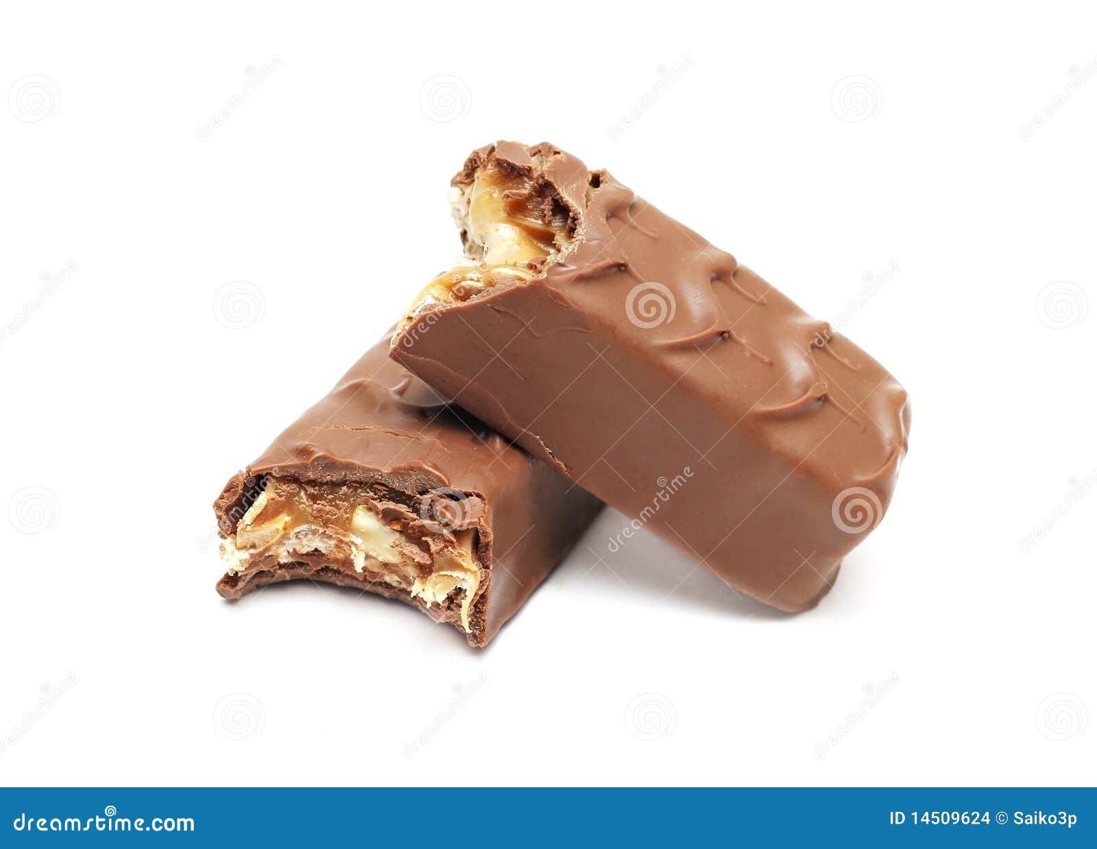 Two chocolate pieces stock photo. Image of enjoyment - 14509624