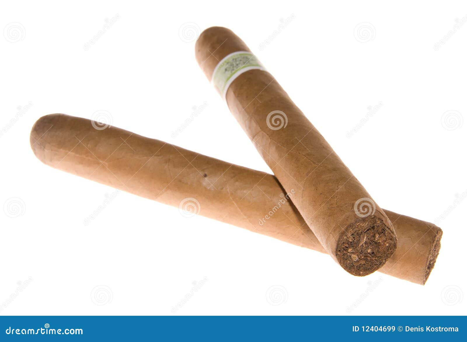 Two cigars stock image. Image of objects, rolled, culture - 12404699