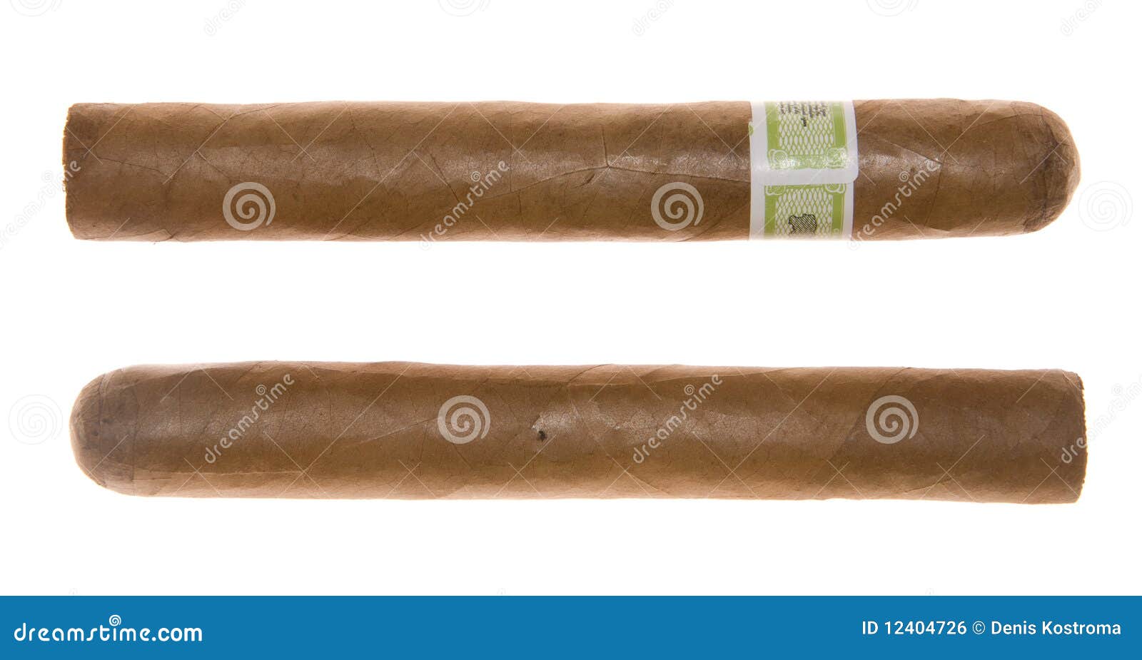 Two cigars stock photo. Image of product, rolled, cuba - 12404726