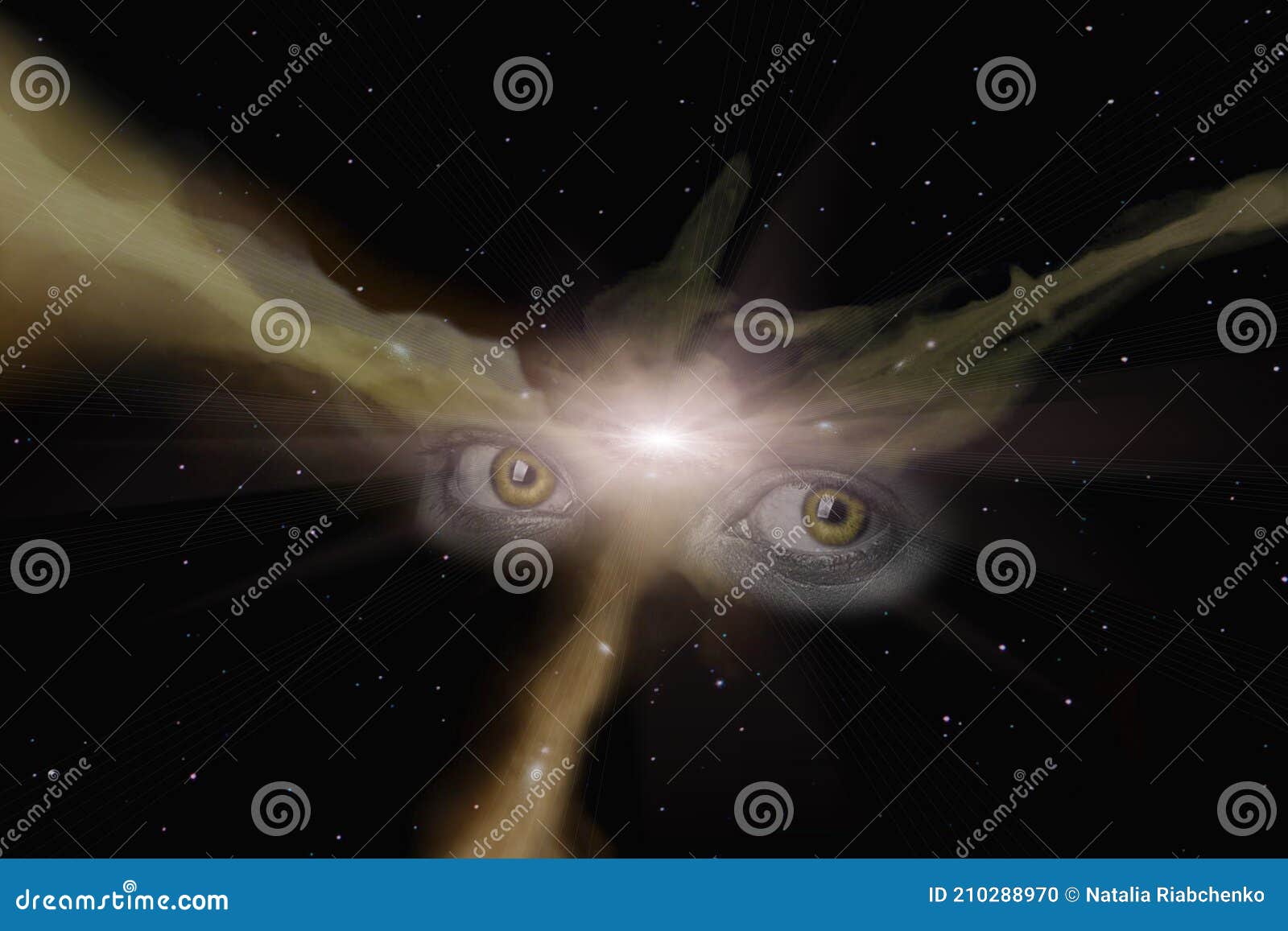 Two Clairvoyant Eyes, Piercing into the Future. Paranormal Abilities ...