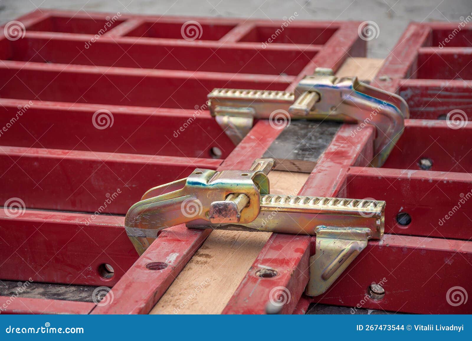 Formwork Panels And Crane At Industrial Royalty-Free Stock Photo ...