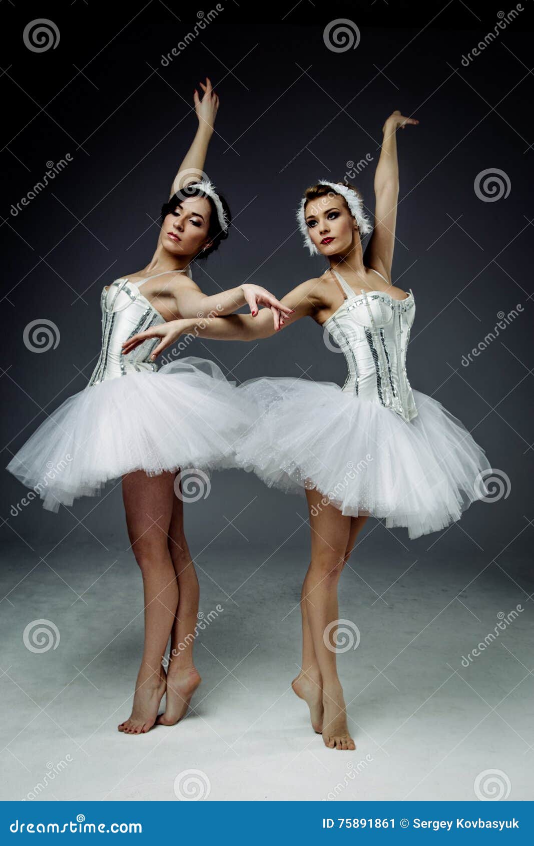 Two classic ballet dancers stock image. Image of choreography - 75891861