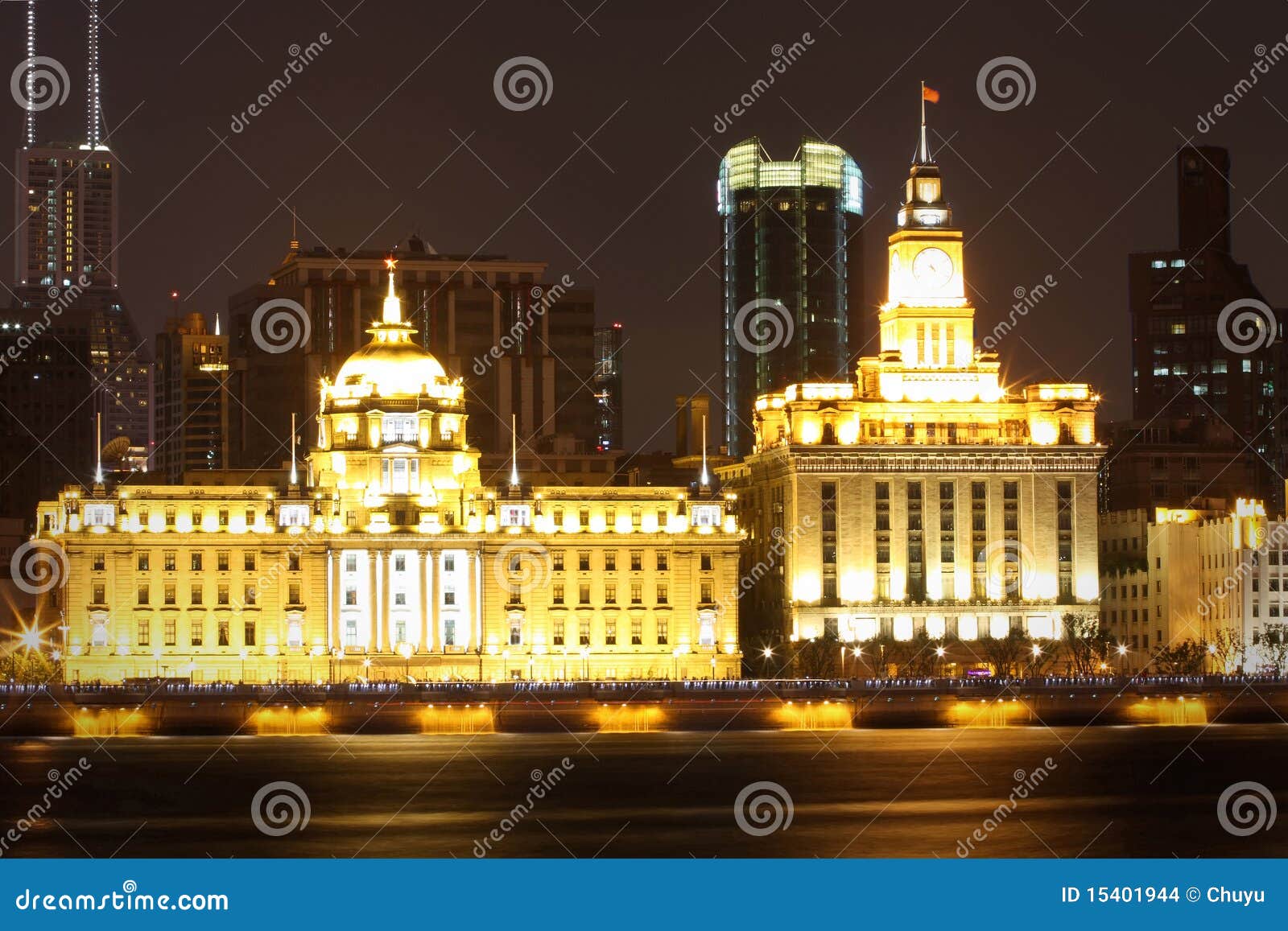Two Classic Historical Buildings in Shanghai Stock Photo - Image of ...