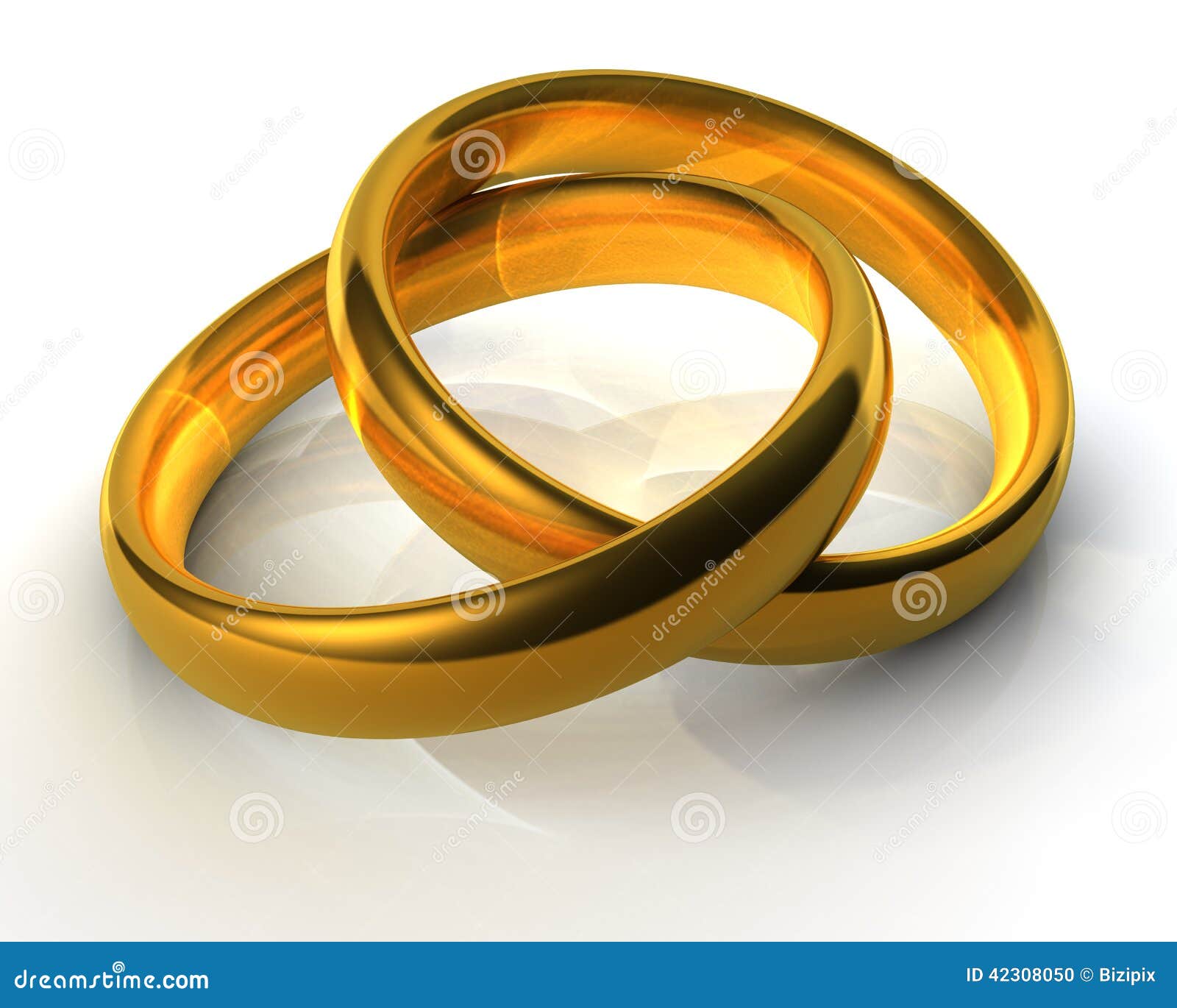 Two Classical Golden Wedding Rings Stock Photo - Image of design ...