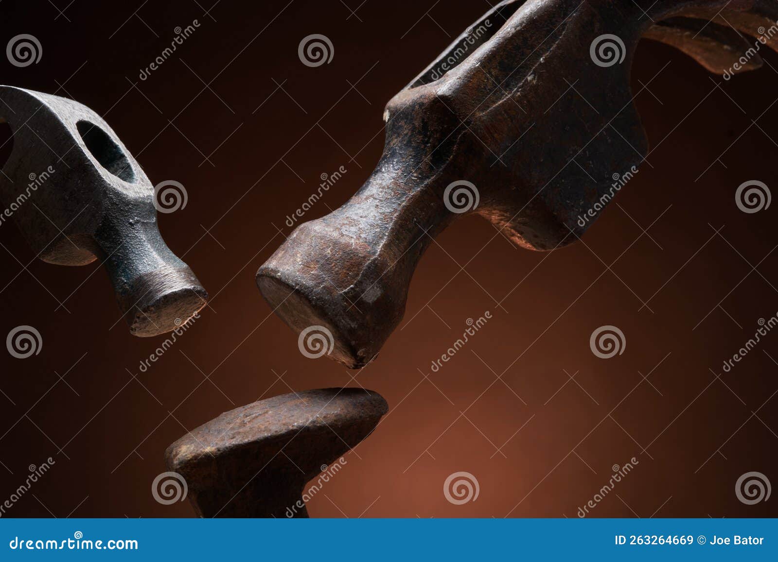 Two Claw Hammers without Handles Stock Image - Image of weightless ...