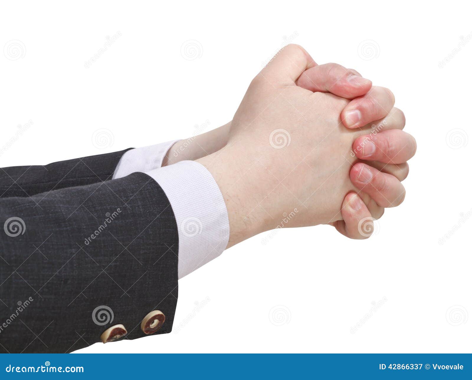 Two Clenched Hands - Hand Gesture Stock Image - Image of person, shirt ...