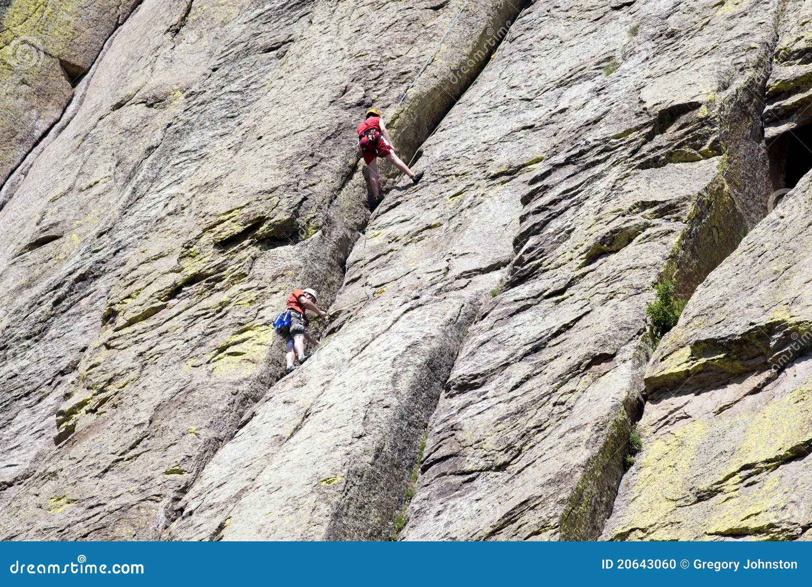 Two Climbers on a Rock Wall. Editorial Image - Image of risk, adventure ...