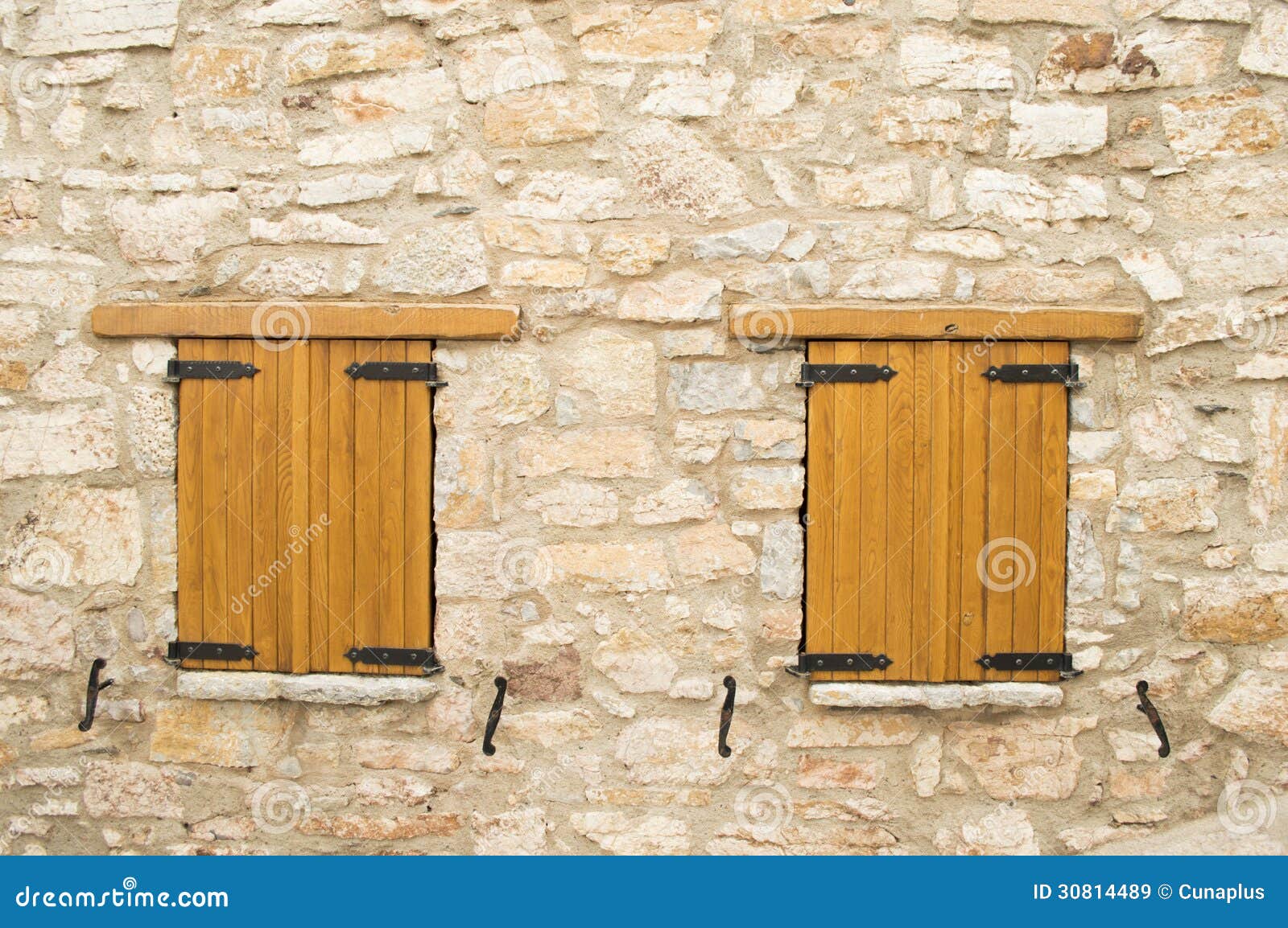 Two closed wooden windows stock image. Image of architecture - 30814489