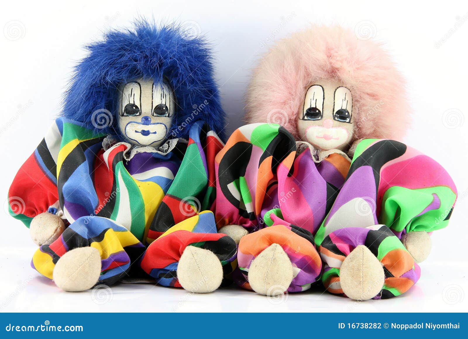 Two Clown dolls sitting stock photo. Image of youth, gift - 16738282